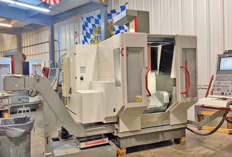 Hermle #C600U, 5-Axis CNC vertical machining center, 30 automatic tool ...