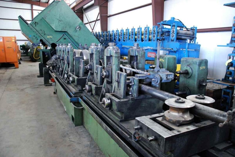 6" x .12" Abbey Etna #6SXU, tube mill, forming mill, welding section ...