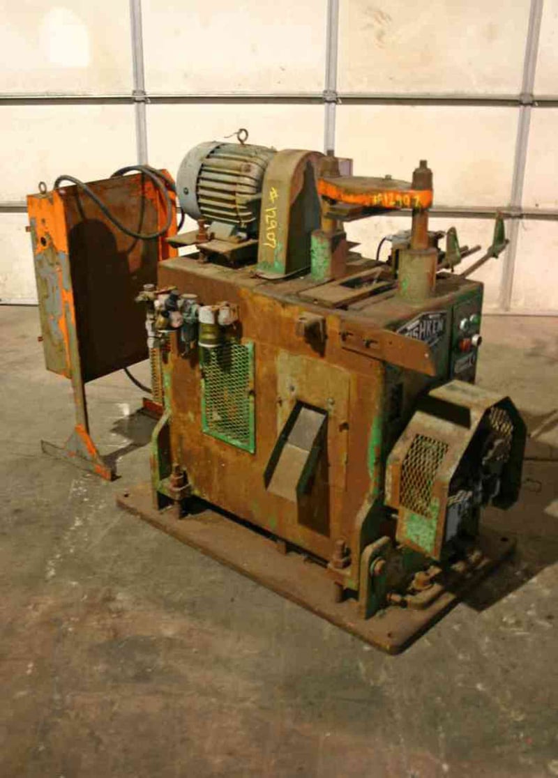 18 Ton, Tishken, cut-off press, 3 stroke, 4-way base, air clutch ...