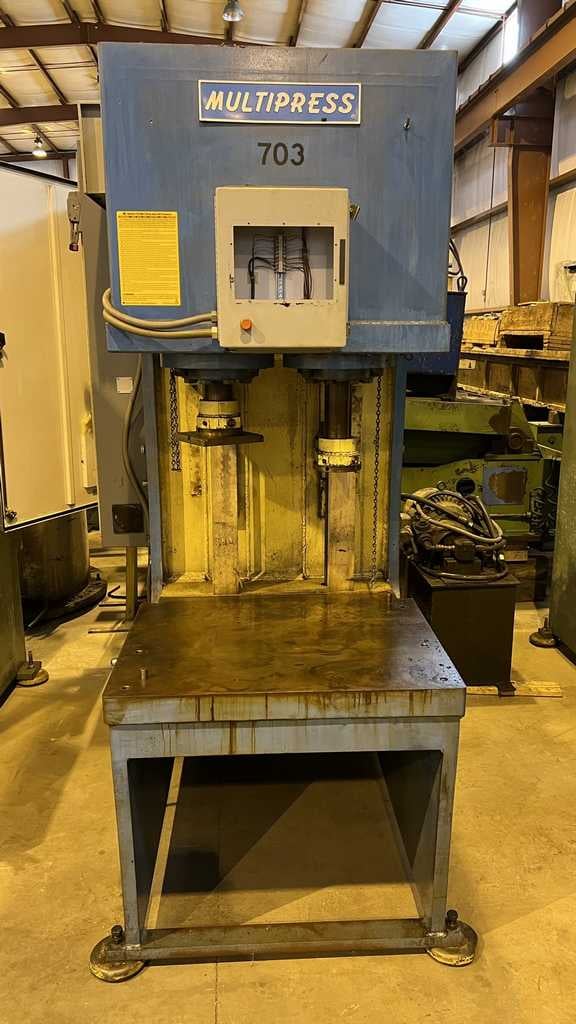 25 Ton, Multipress #C-592-E, C-frame press, dual ram For Sale | Surplus ...