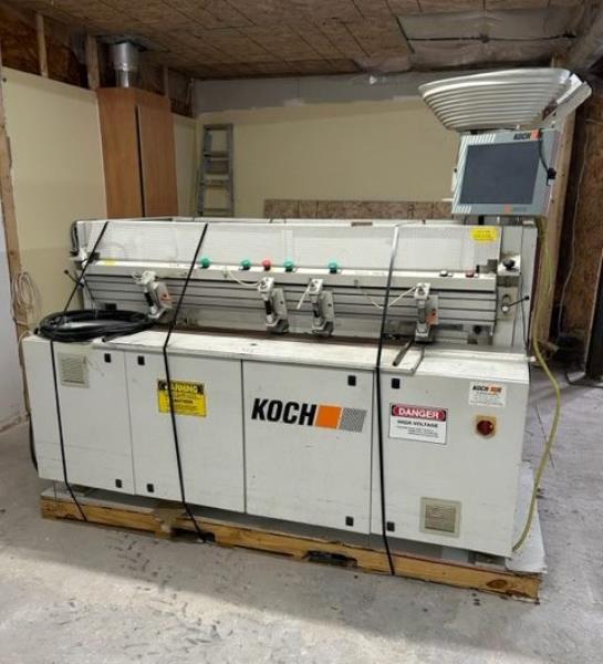 Koch #Sprint-PTP-2, CNC Bore, Glue & Dowel Inserter, 3/4 - 47-1/4 panel ...