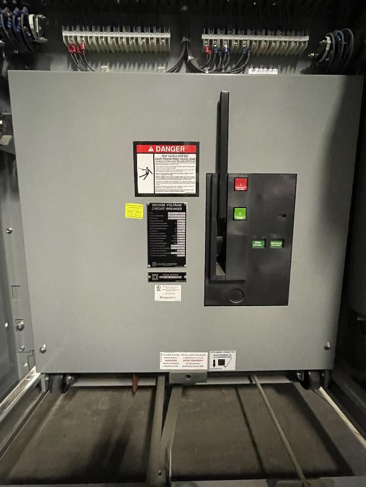 1200 Amps, Square D Circuit Breaker VR, V5D4133Y000, electrically ...
