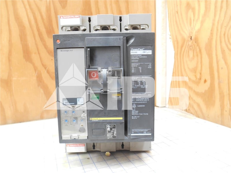 Square D Pgl Powerpact P-frame Mccb 24 Volts DC Control, Micrologic 5.0 ...