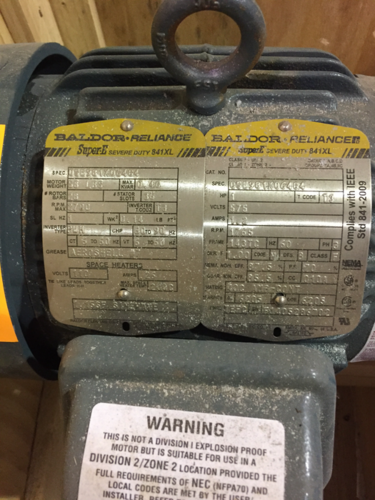 Lewa #LDB3, Metering pump, Size M910S/52, Flow 4.13, S/N 261787, Baldor ...