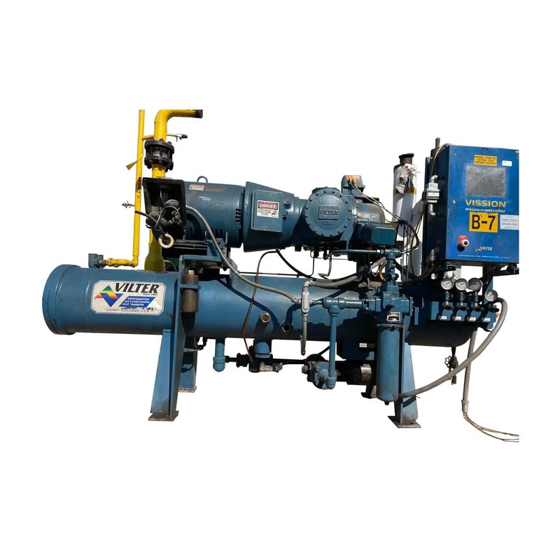 60 HP Vilter VSM361, Rotary Screw Compressor Package, 3600 RPM for Sale ...