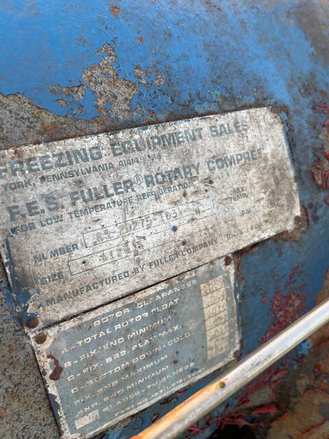 Fuller A-120S, Rotary Vane Compressor - Parts Unit, 690 RPM for Sale ...