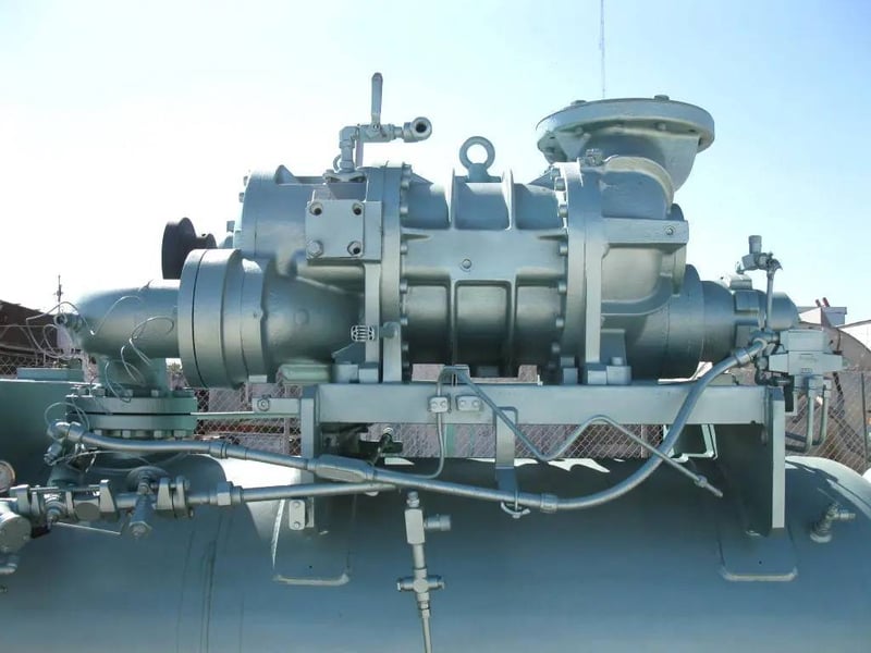 500 HP Mycom 250VLD, Rotary Screw Compressor Package, 460 V, 3600 RPM ...