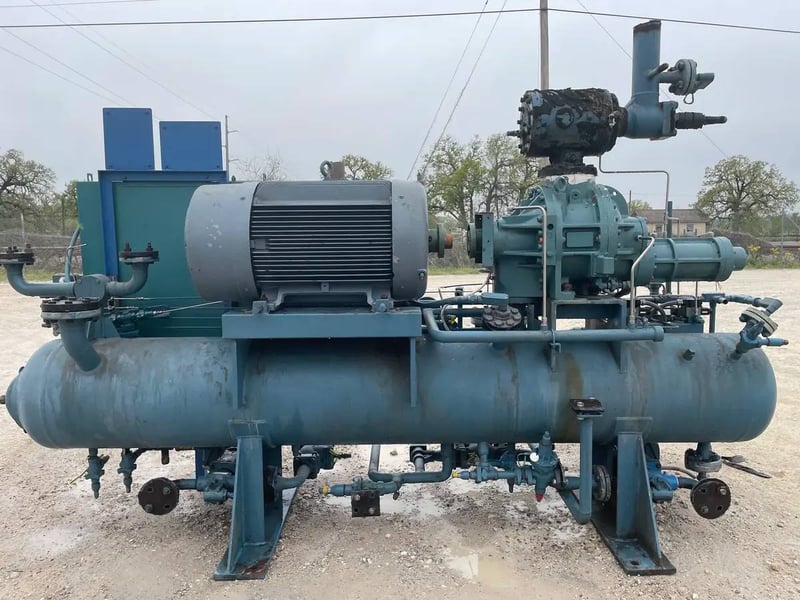 200 HP Frick RWB-II-60, Rotary Screw Compressor Package, 460 V, 3600 ...