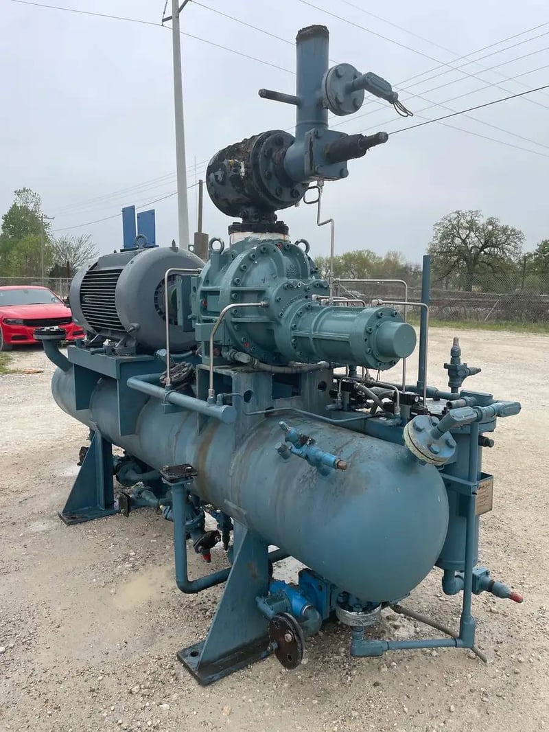 200 HP Frick RWB-II-60, Rotary Screw Compressor Package, 460 V, 3600 ...