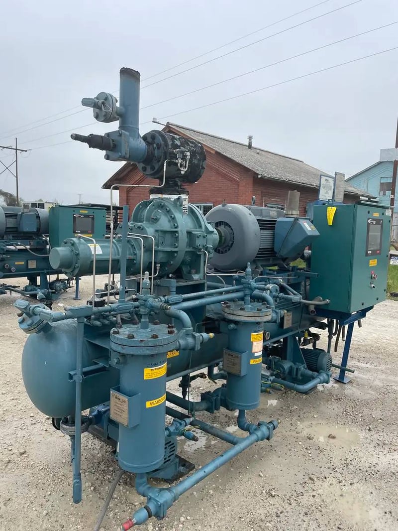 200 HP Frick RWB-II-60, Rotary Screw Compressor Package, 460 V, 3600 ...