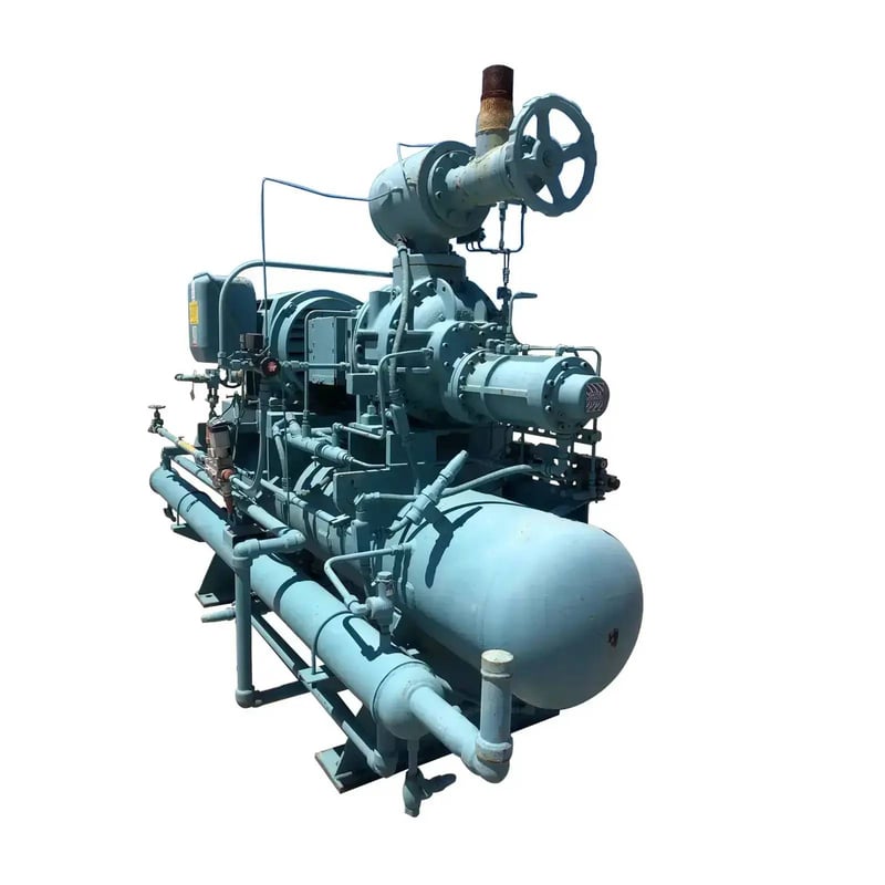 150 HP Frick RWB-II-60, Rotary Screw Compressor Package, 230/460 V ...