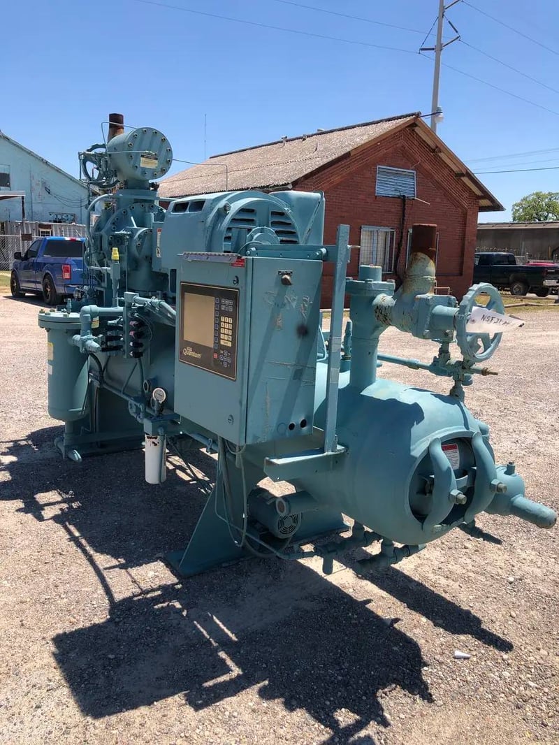 150 HP Frick RWB-II-60, Rotary Screw Compressor Package, 230/460 V ...