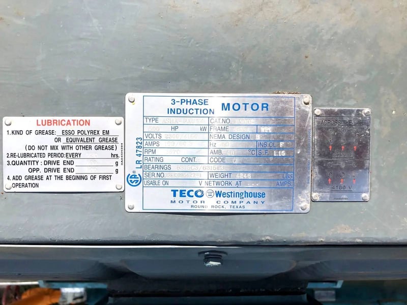 500 HP Frick RWB-II-676, Rotary Screw Compressor Package, 4160 V, 3600 ...