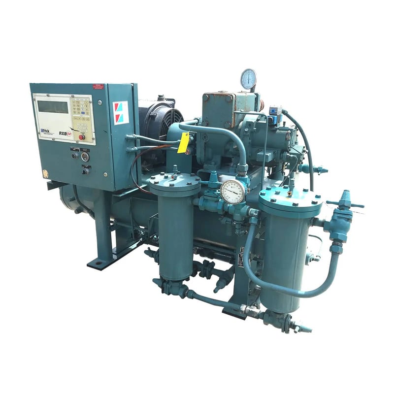 100 HP Frick RXB-39, Rotary Screw Compressor Package, 208-230/460 V ...