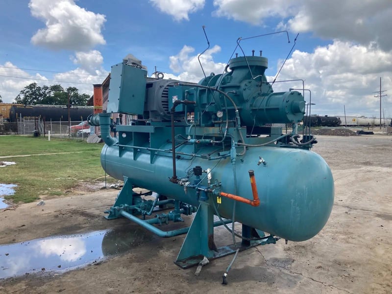 800 HP Frick RWB-II-316, Rotary Screw Compressor Package, 3600 RPM, 300 ...