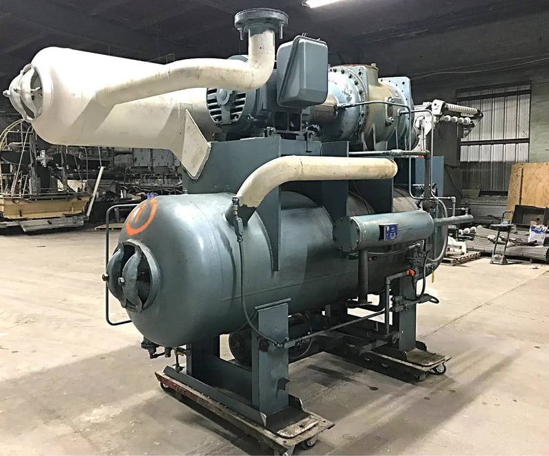 150 HP Howden WRV-255, Rotary Screw Compressor Package, 230/460 V, 300 ...