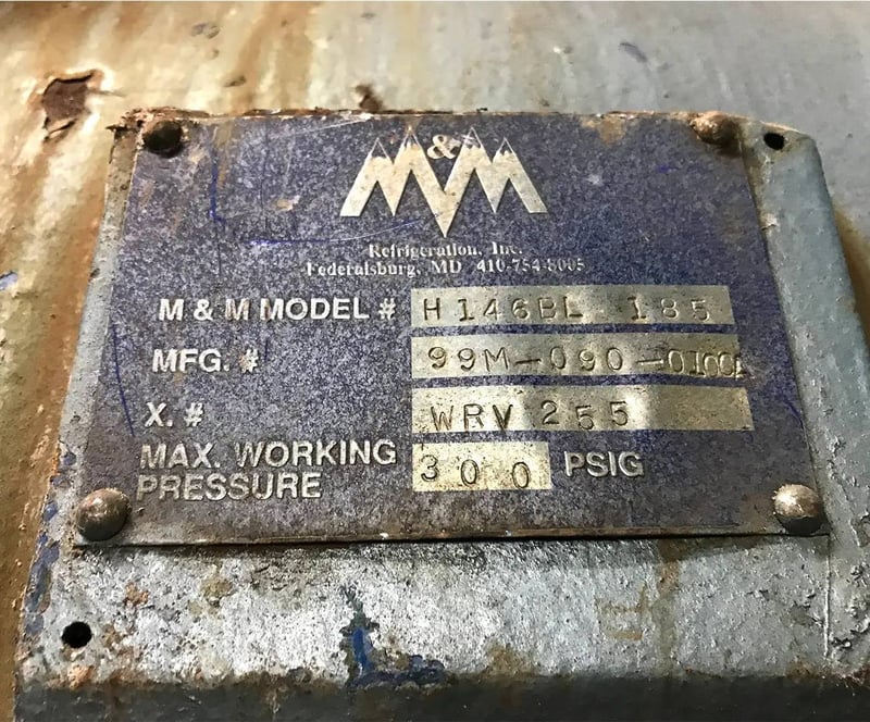 150 HP Howden WRV-255, Rotary Screw Compressor Package, 230/460 V, 300 ...