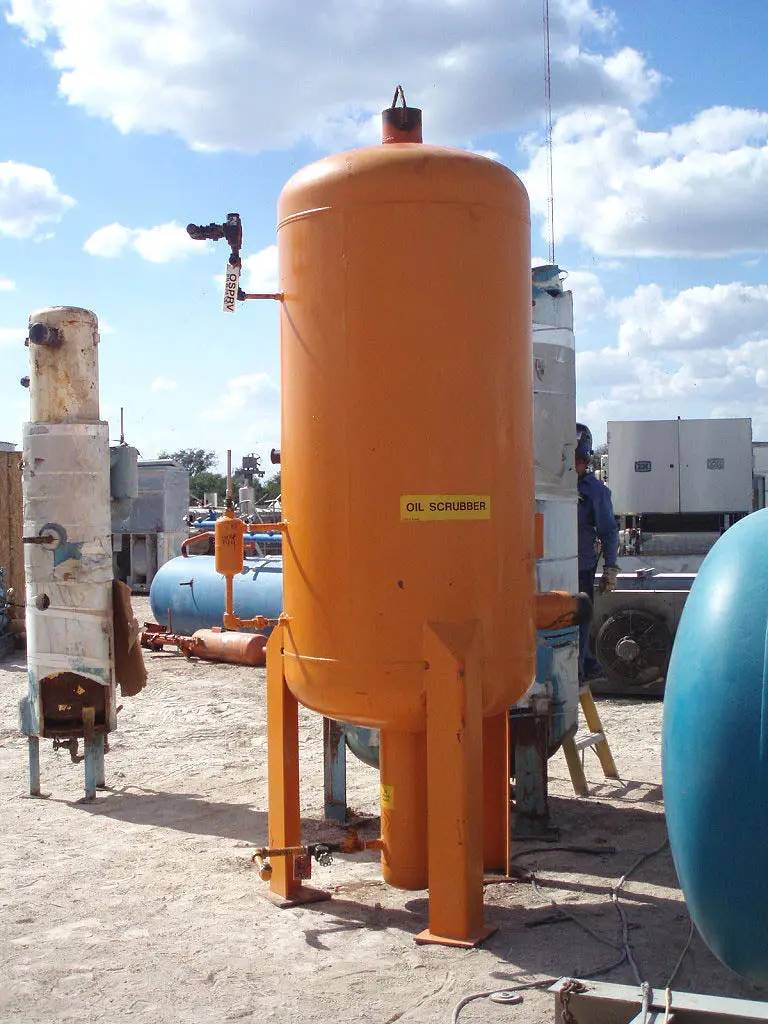 400 Gallons, Reco, Ammonia Oil Scrubber Tank, 40" diameter x 69" L Tank ...