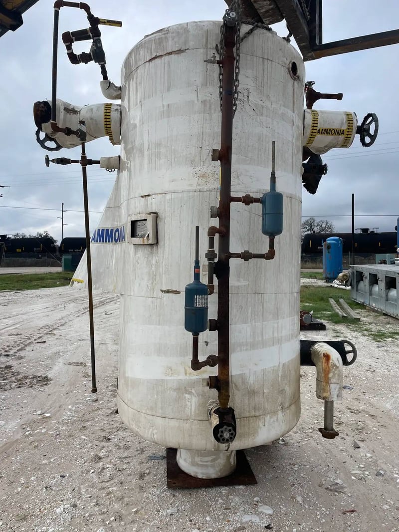 634 gallon H.A. Phillips & Co, Vertical Ammonia Receiver, 40" diameter ...