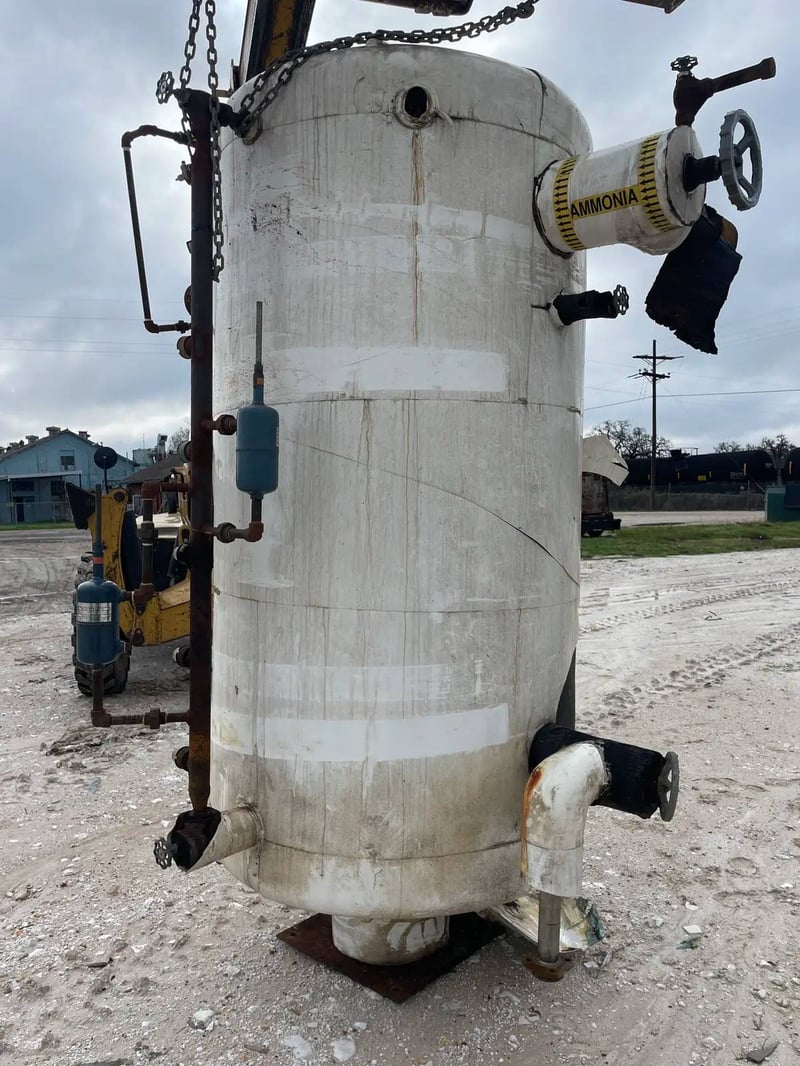 634 gallon H.A. Phillips & Co, Vertical Ammonia Receiver, 40" diameter ...