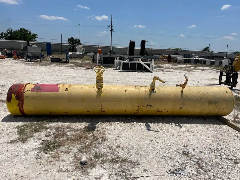 703 gallon Trick Company, Horizontal Ammonia Receiver, 30" diameter x ...