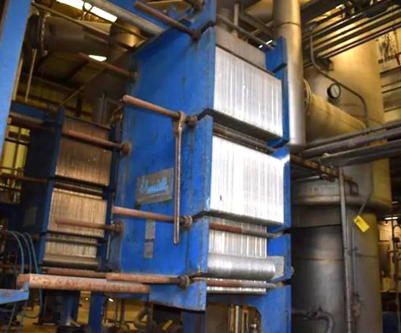 Schmidt, 4-effect evaporation system, rising/falling film, 35300 lb/hr ...