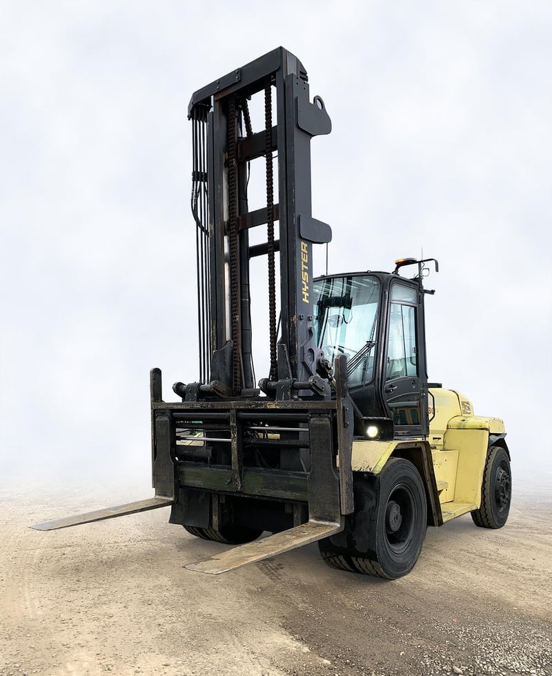 22000 lb. Hyster #H230HD2, Pneumatic Tire Diesel Forklift, 54" fork ...
