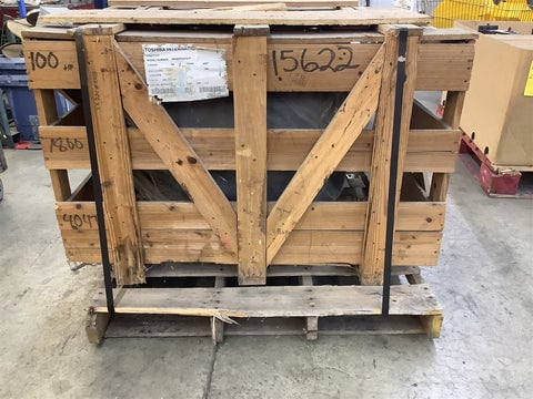 100 HP 1800 RPM Toshiba 1004DPSA21A-P Allis-Chalmers motor, Frame 404T ...