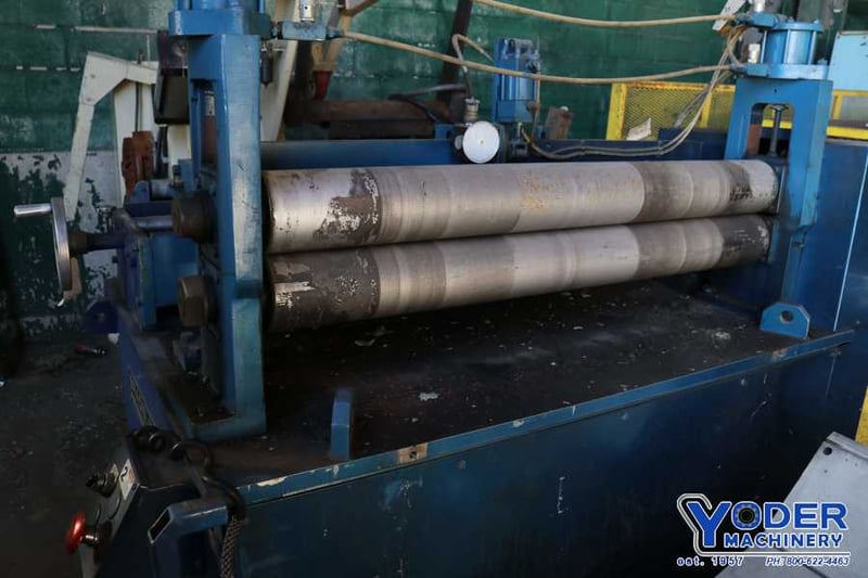 Edge guide & pinch roll, Bradbury & Tishken, 48" roll width, 5" roll diameter, 48" passline ...