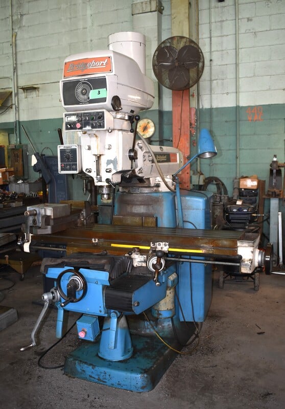 Bridgeport #4J-Series-II, vertical mill, heavy duty vise, power feed to ...