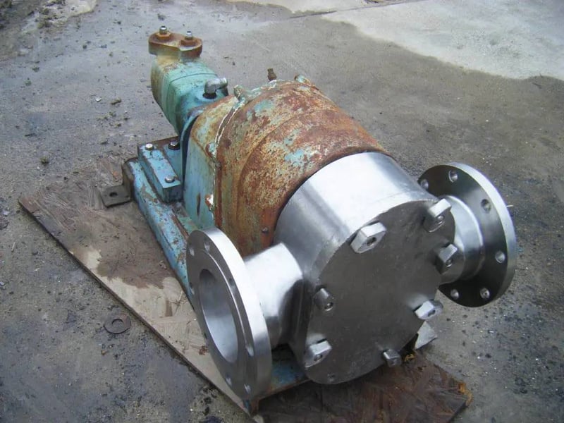 Tri-Clover, Positive Displacement Pump, (2) 7.75" rotor, (2) 6 ...