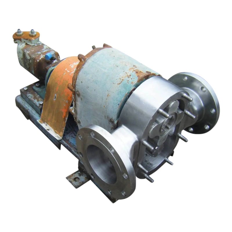 Tri-Clover, Positive Displacement Pump, 7.75" rotor, (2) 6" diameter ...