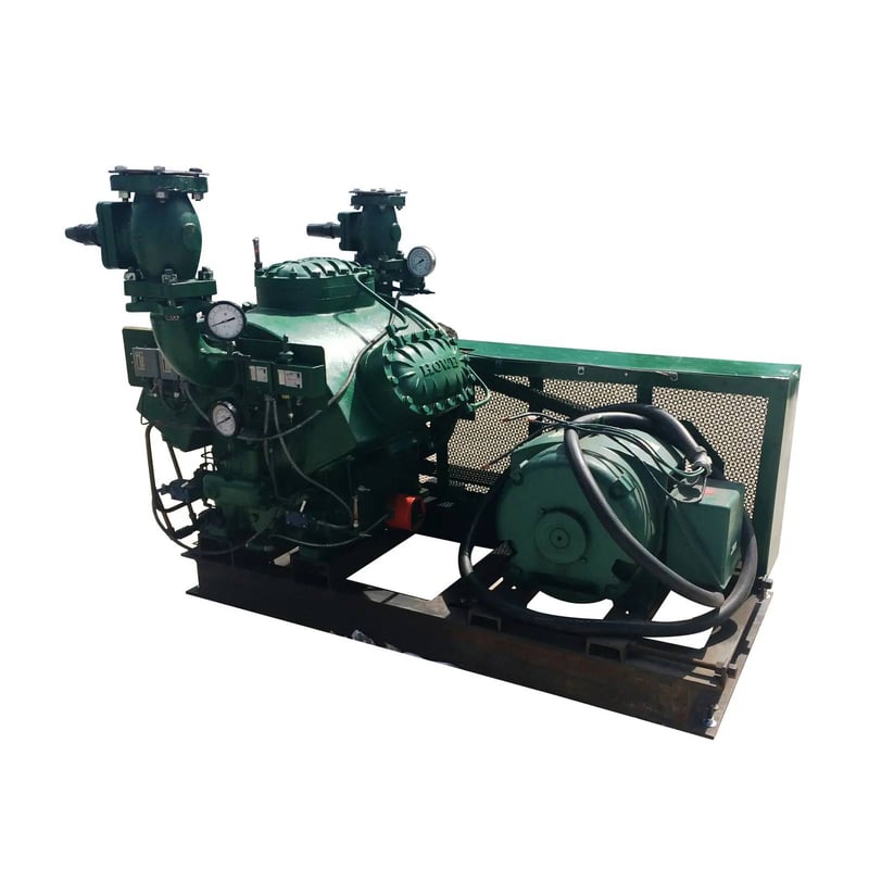 75 HP Howe Corporation J56, Bare 6-Cylinder Reciprocating Compressor ...