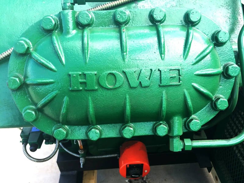 75 HP Howe Corporation J56, Bare 6-Cylinder Reciprocating Compressor ...