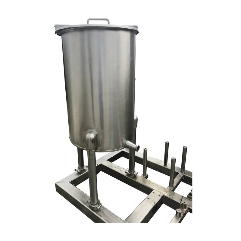 50 gallon Stainless Steel Single Shell Tank, 22" diameter x 33" H ...