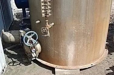 1500 Gallon Stainless Steel Single Shell Vertical CIP Tank, 18 ...