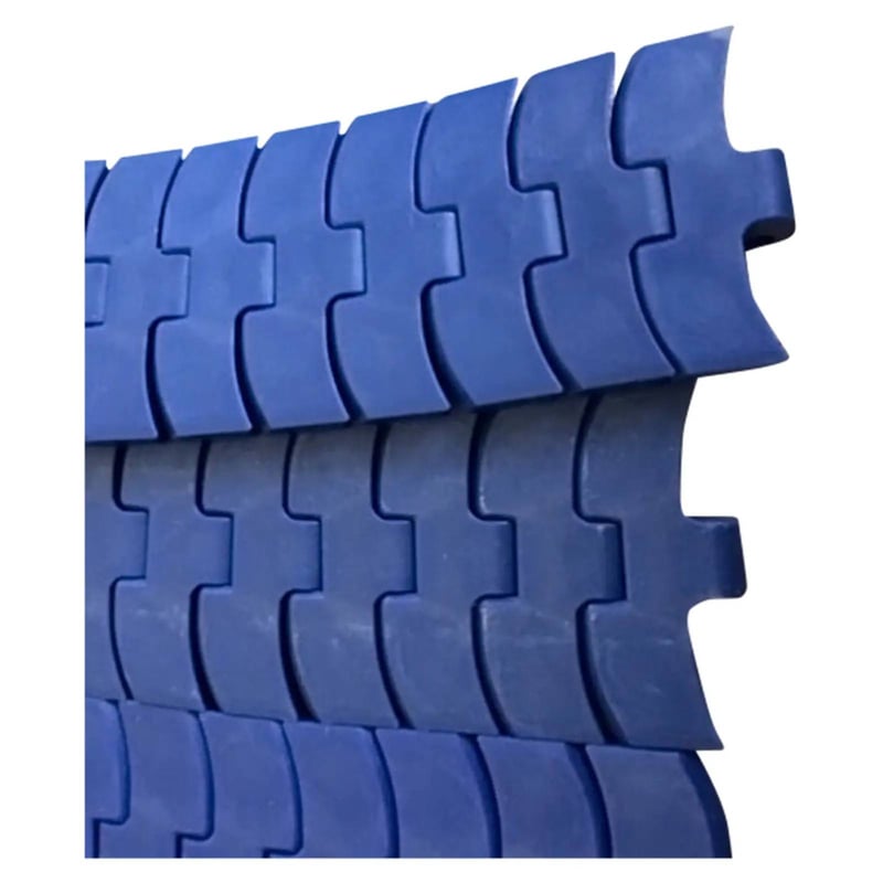 3.25" wide, Intralox #S4009-F/T, Blue Tabletop Conveyor Belting, 3.25 ...