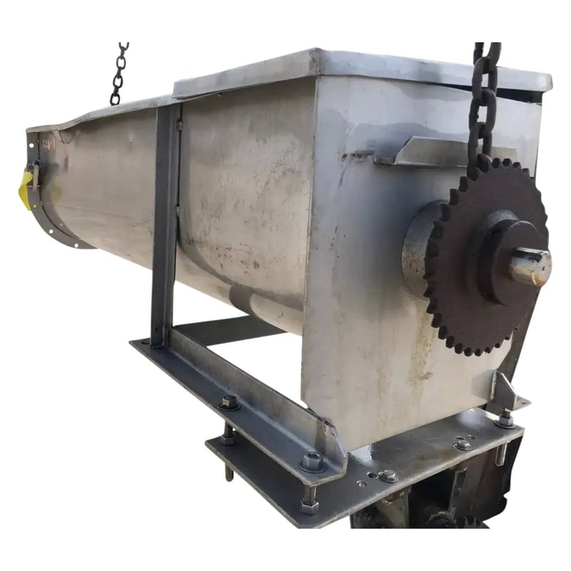 Brown #1000, Stainless Horizontal Transfer Auger Mixer, 14-1/2" dia ...