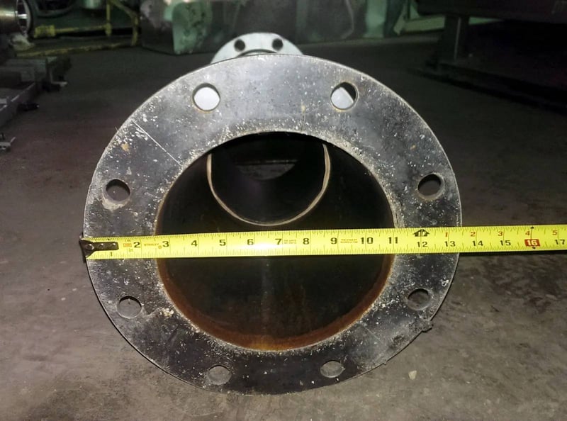 Pipe Junction for Screw Auger Conveyor, 17" OD/12" ID Rectangular inlet ...