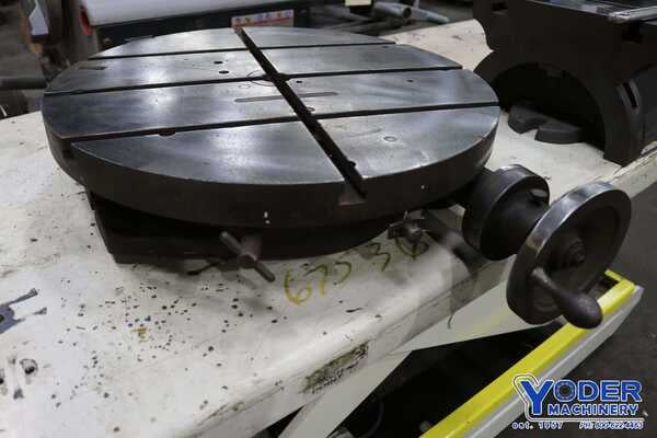 21" Custom manual rotary table, 5-1/2" table height, manual rotation ...