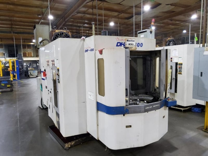 Daewoo Doosan #DHP-400, CNC horizontal machining center, 60 automatic ...