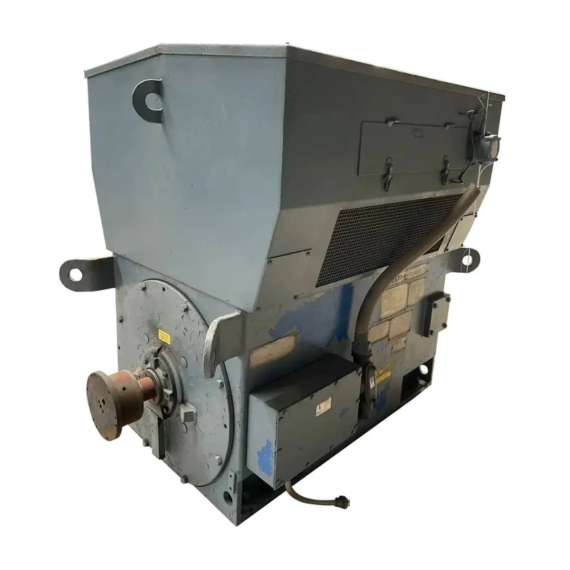 900 HP 3566 RPM Teco Westinghouse screw compressor motor, Frame 3510 ...