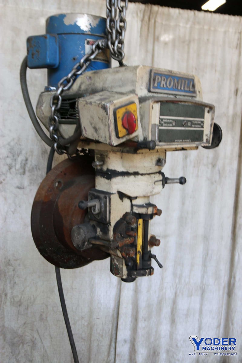 ProMill vertical milling head, 3 HP, 60-4200 RPM, 5" spindle travel ...