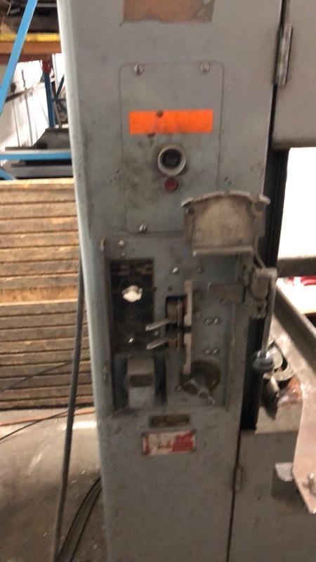 24" x 10" Grob #NS24, vertical band saw, 1 HP, 1" width blade, S/N 1936 ...
