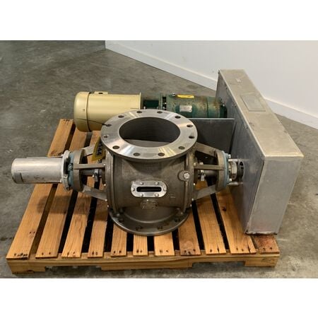 10" Flotronics, Stainless Steel Rotary Airlock Feeder Valve, 3 HP, 16.5 ...