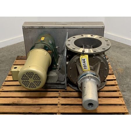 10" Flotronics, Stainless Steel Rotary Airlock Feeder Valve, 3 HP, 16.5 ...