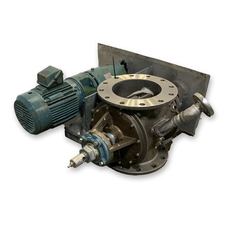 10" Flotronics, Stainless Steel Rotary Airlock Feeder Valve, 3 HP, 16.5 ...