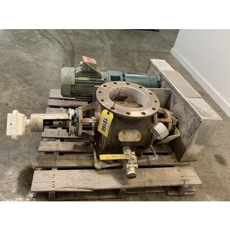 10" Flotronics, Stainless Steel Rotary Airlock Feeder Valve, 3 HP, 16.5 ...