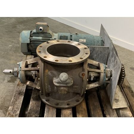 10" Flotronics, Stainless Steel Rotary Airlock Feeder Valve, 3 HP, 16.5 ...