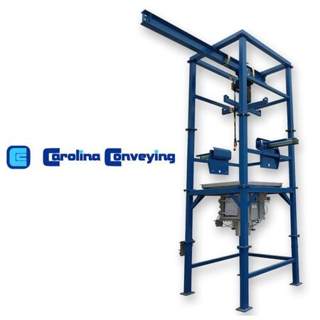 Carolina Conveying, FIBC Super Sack Bulk Bag Unloader Discharge Station ...